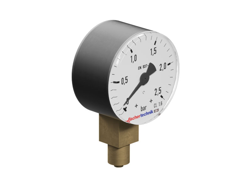 Manometer G 1/8 B Anschluss unten - fischertechnik